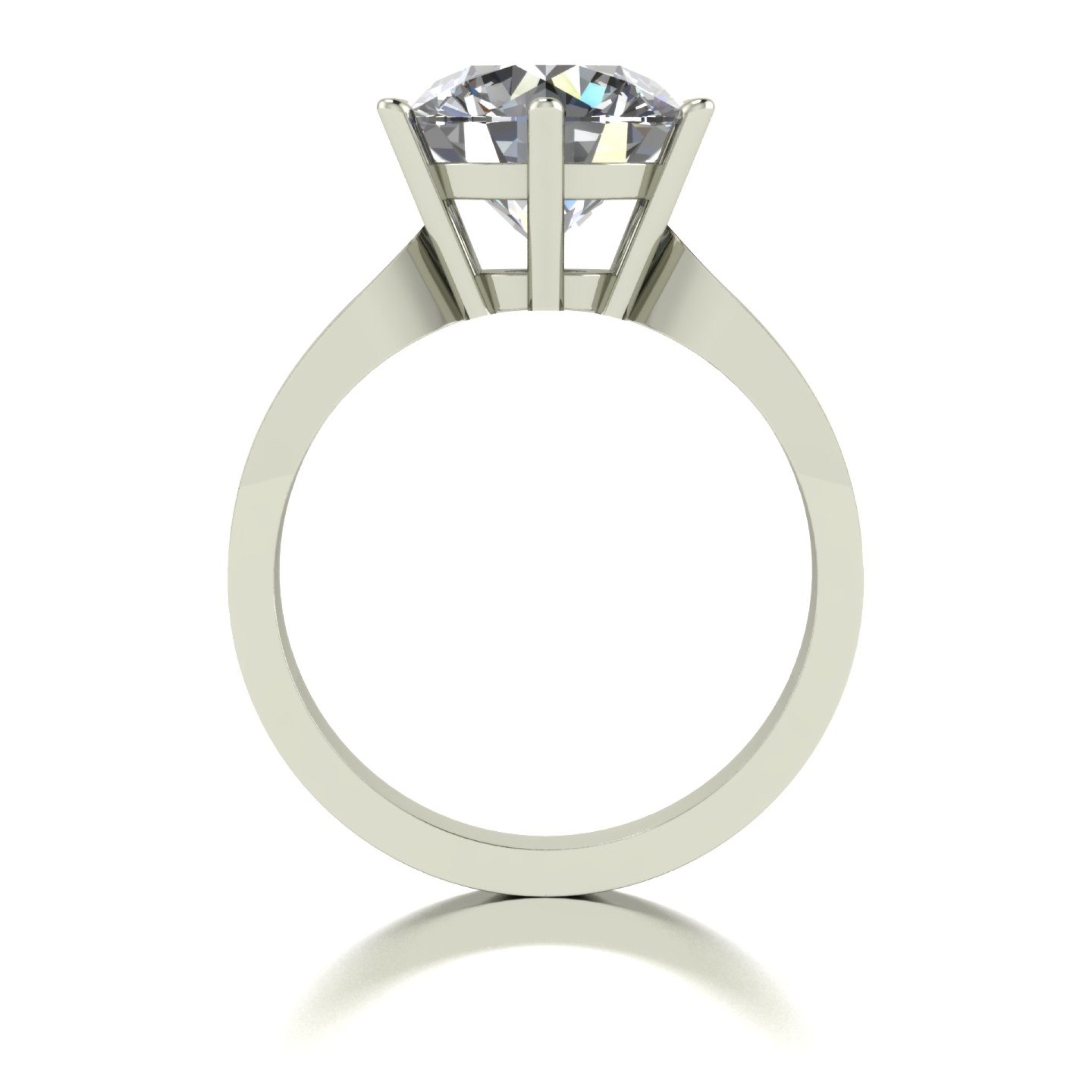 10mm Round Moissanite Solitaire Ring | Moissanite UK